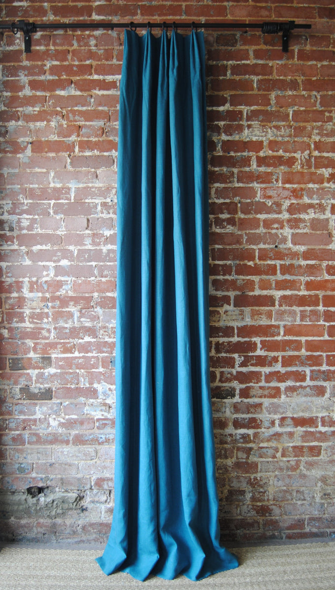 Solid Linen Pleated Drapery Panel - extra long available – Martha & Ash