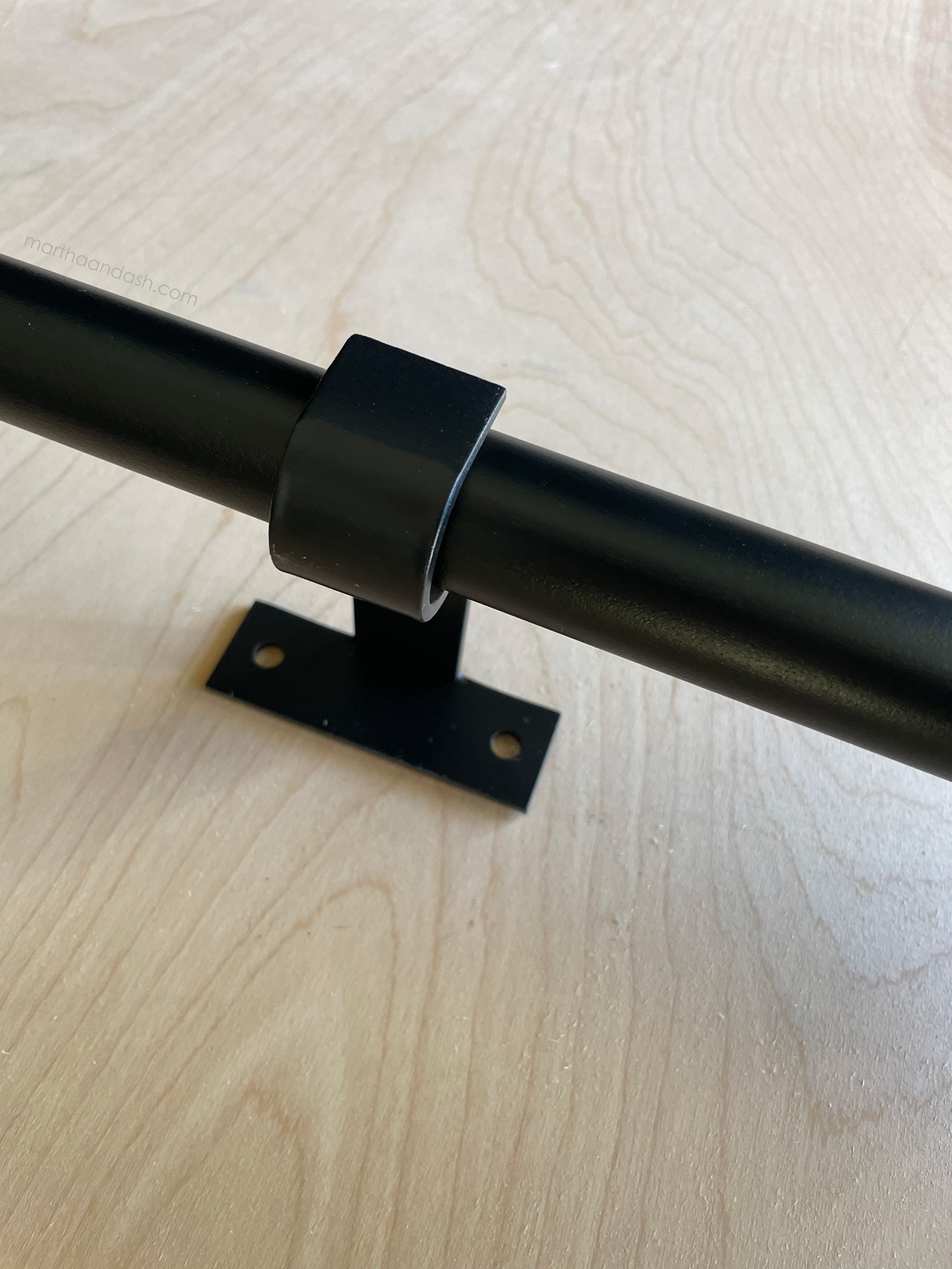 Straight Iron Rod - Black (Build Your Own) – Martha and Ash