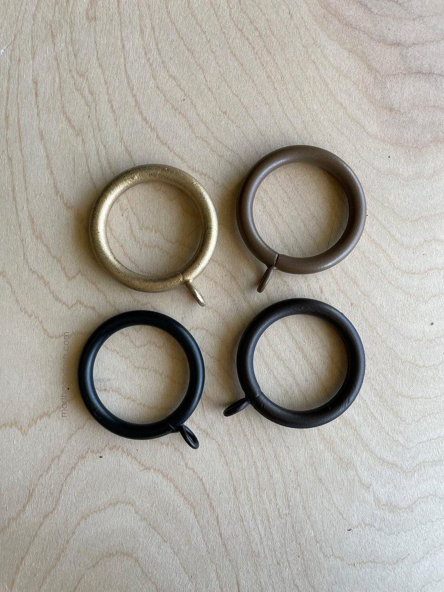 Iron Drapery Rings with Eyelets | Martha and Ash – Martha & Ash